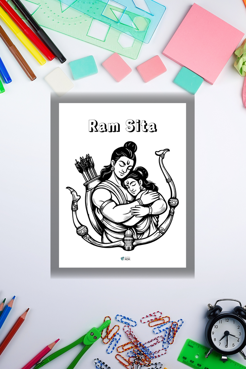 ram sita coloring pages