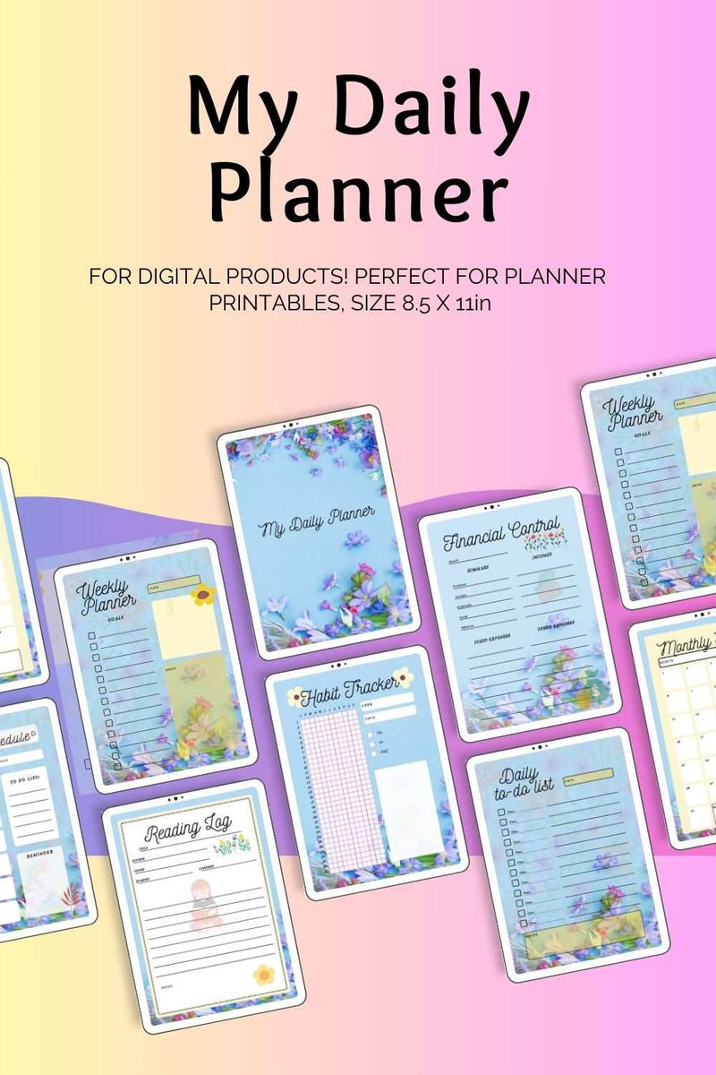 Daily planner for time management & Daily Routine, Printable – GKM